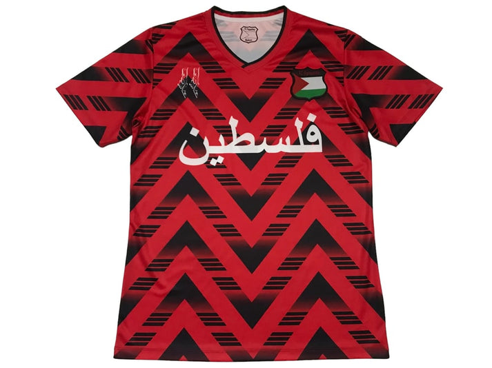 Palestine Retro (Red/Black) Football Shirt – FCPalestina
